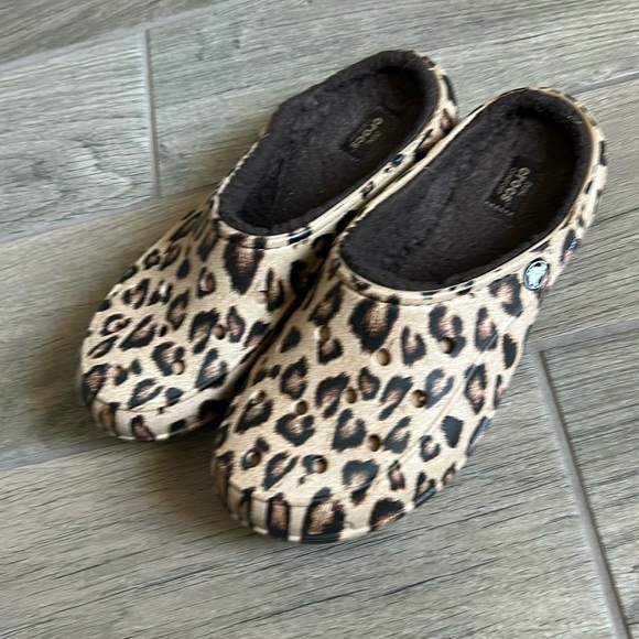 CROCS | Shoes | Leopard Dual Comfort Crocs | Poshmark